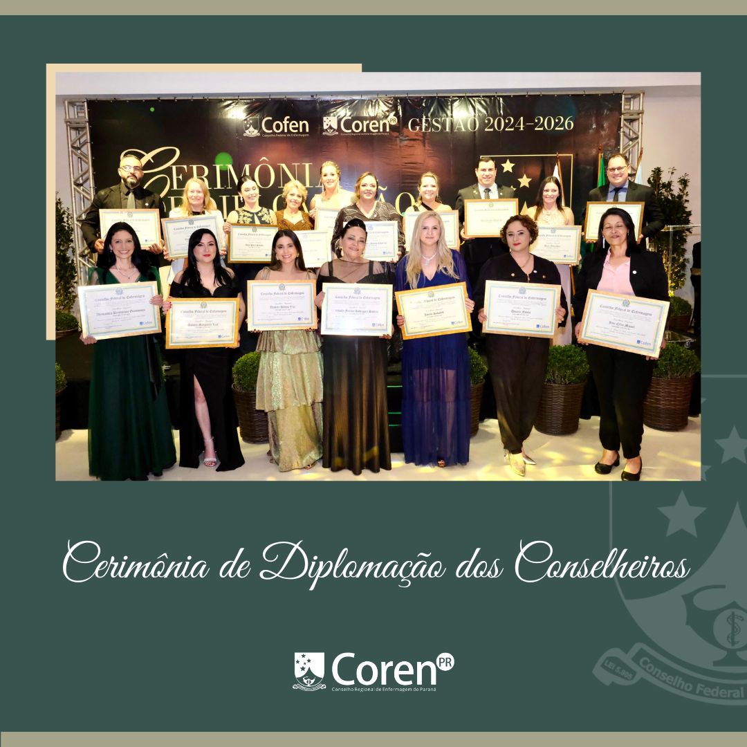 Conselheiros do Coren-PR recebem Certificação em uma bela cerimônia em ...